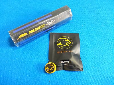 Predator Tip / Chalk Combo- Medium Victory Cue Tip & 5 Pc 1080 Pure ...