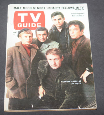 *Original* Nov 25-Dec 1, 1967 TV Guide Magazine - Garrison's Gorillas ...