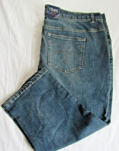 CHAPS Denim Slimming Fit Size 20W/20 Capri Pants 5 Pockets New Tag | eBay