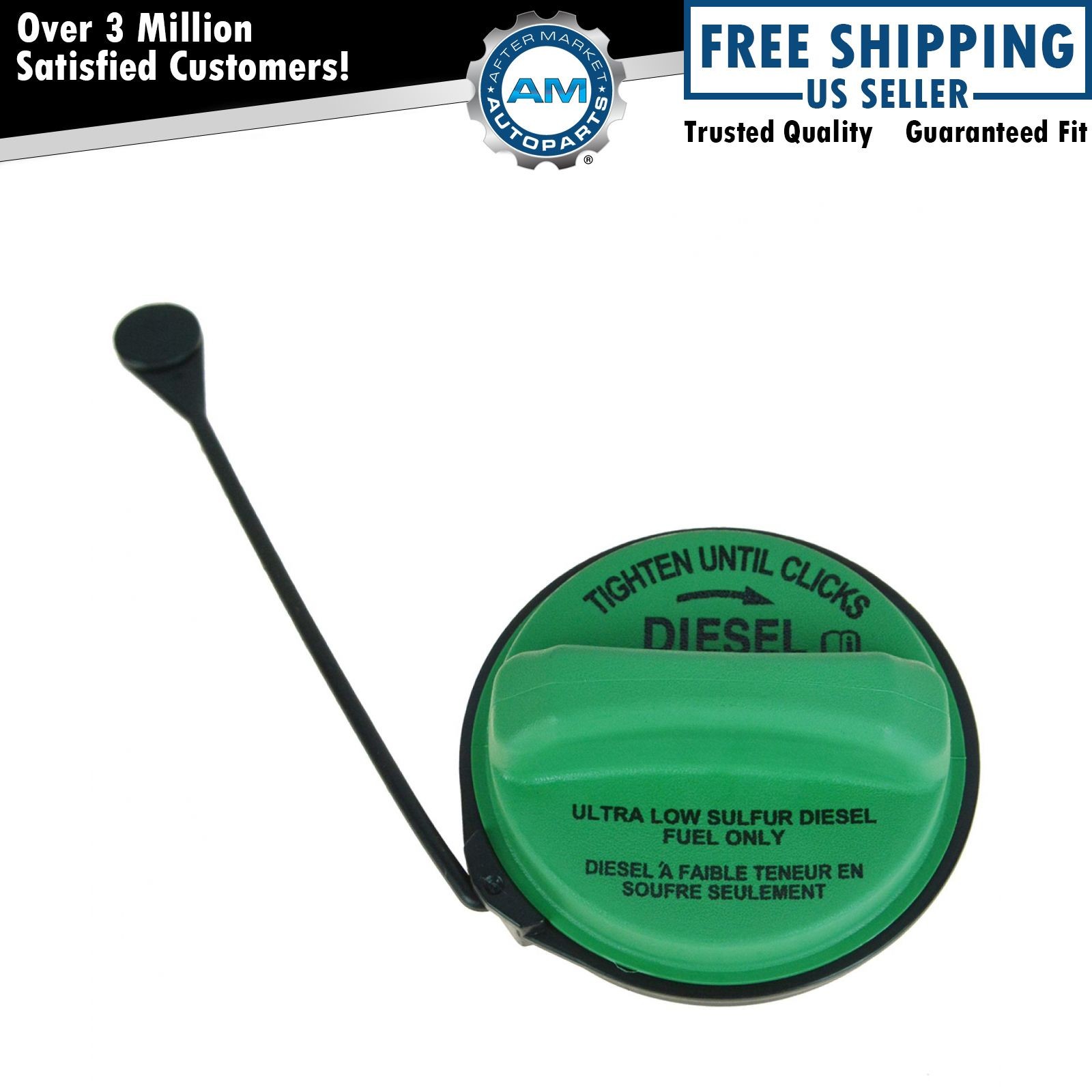 Motorcraft FC1068 Green Diesel Fuel Tank Gas Cap w Tether for Ford ...