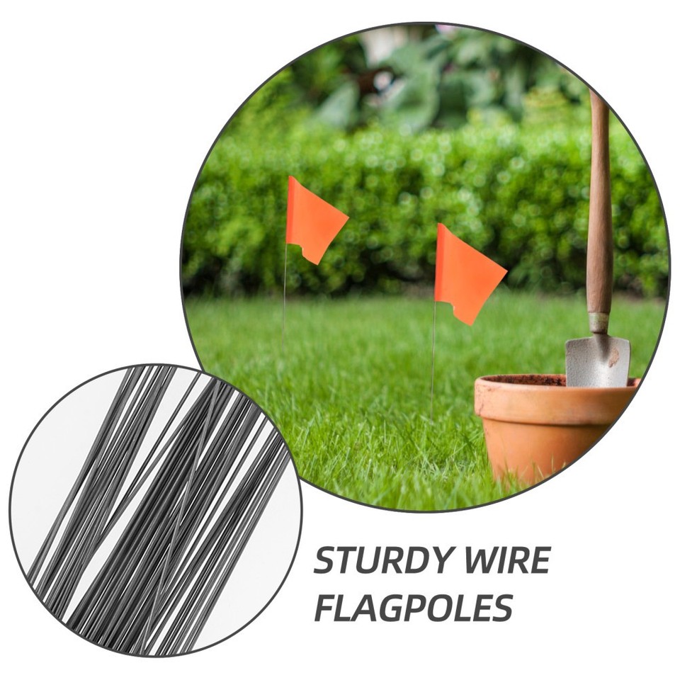 50 Pcs Lawn Flag Marking Flags for Lawn. Driveway Markers Garden | eBay ...