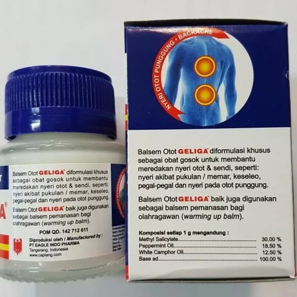 Geliga Muscular Balm Balsem Otot 20g Neck Muscle Pain Relief Free ...
