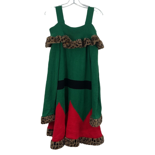 Holiday Time Green Elf Theme Acrylic Jumpsuit 2X Plus Preowned | eBay