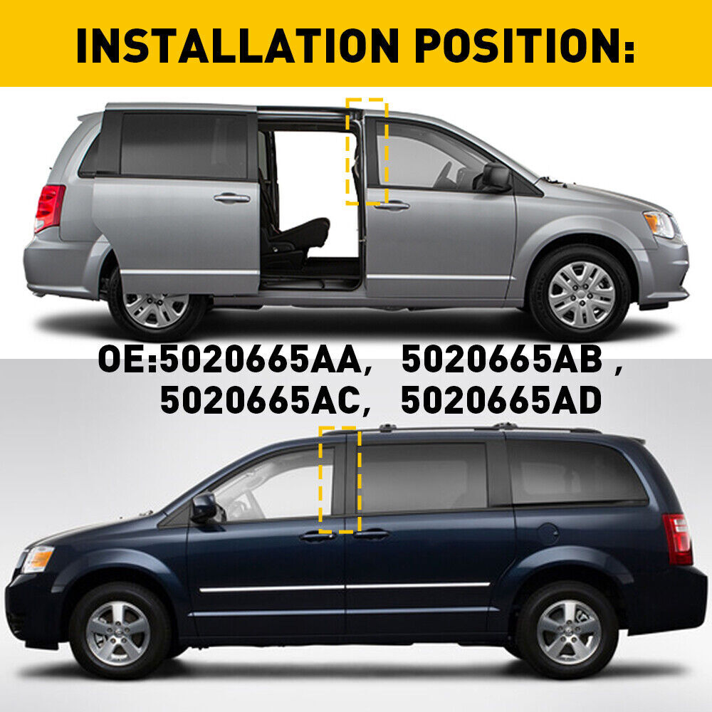 Front LH + RH Door Applique Pillar For Dodge Grand Caravan Town Country ...