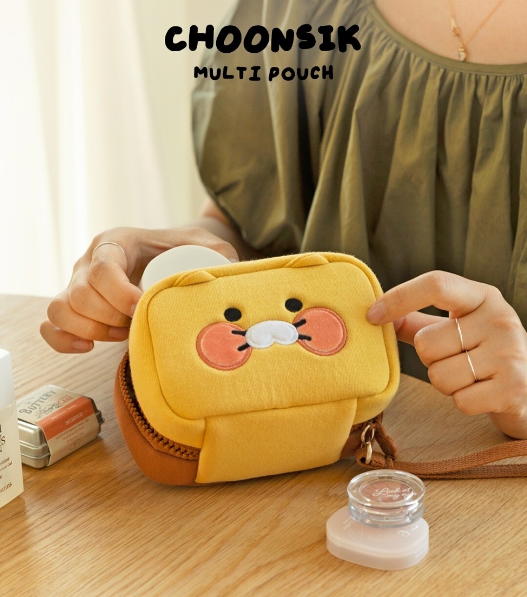 KAKAO FRIENDS CHOONSIK Multi Pouch OFFICIAL MD | eBay
