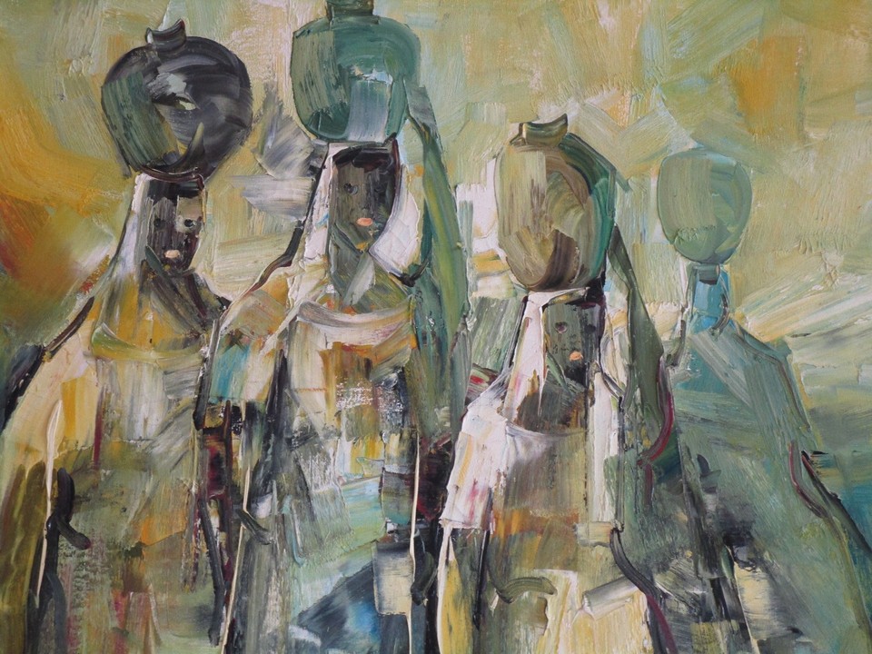 FINEST ENRICO ZABLAN PAINTING LARGE IMPRESSIONISM FILIPINO PORTRAIT ...