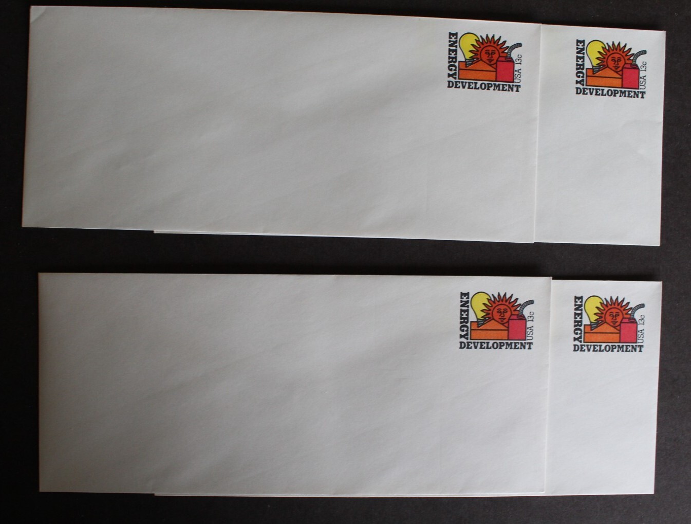 Scott U585, 4 13c Energy Development envelopes | eBay