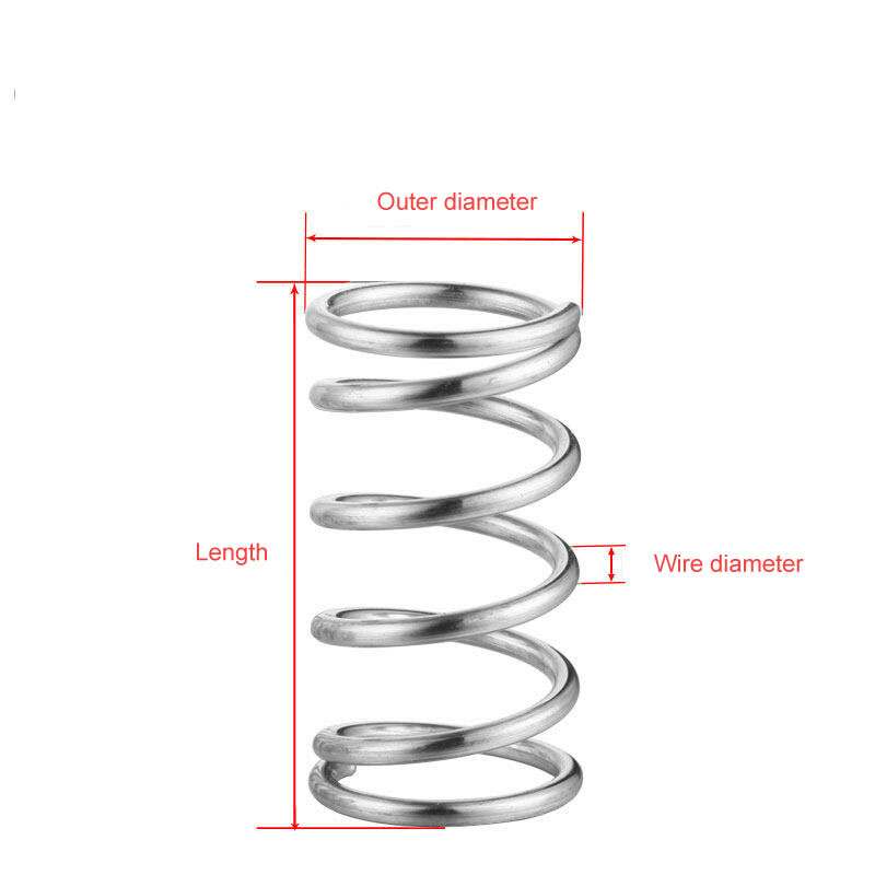A2 304 Stainless Steel Compression Spring - Wire Dia.1.4mm & OD 10/11 ...