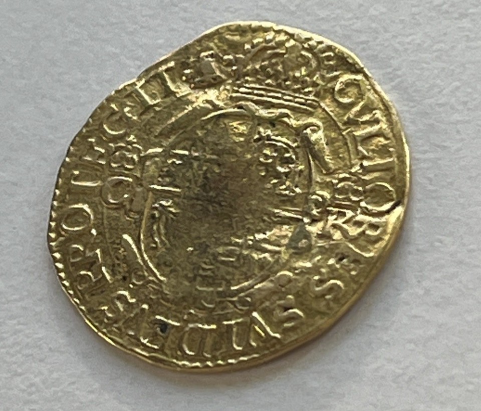 Charles I - Hammered Gold Crown (V) - Mintmark: Bell 🔔 | eBay UK