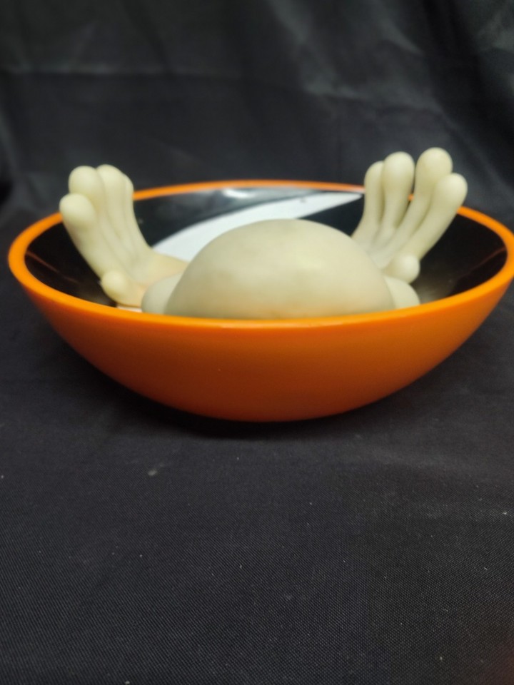 Gemmy Talking Ghost Candy Dish - Hands Move - Eyes Light Up Halloween ...