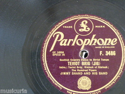 78rpm JIMMY SHAND teviot brig / an irish waltz F 3486 | eBay UK