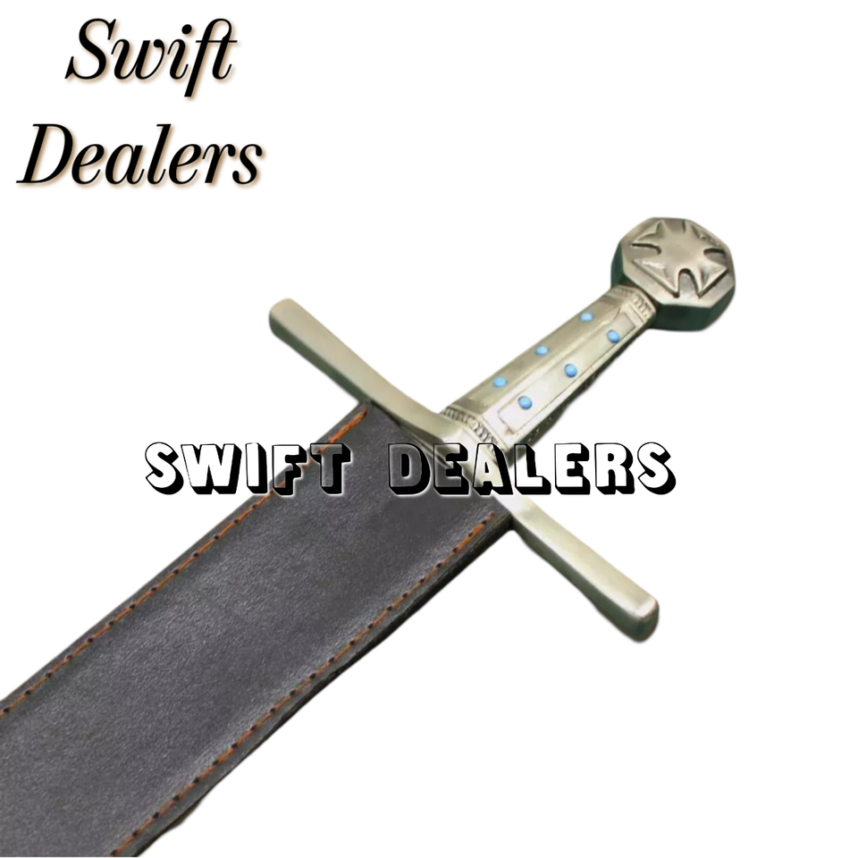 Handmade Medieval Robin Hood Sword Replica with customized Leather ...