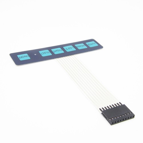 1x6 Matrix Array 6 Key Membrane Switch Keypad Keyboard 1*6 Keys with ...