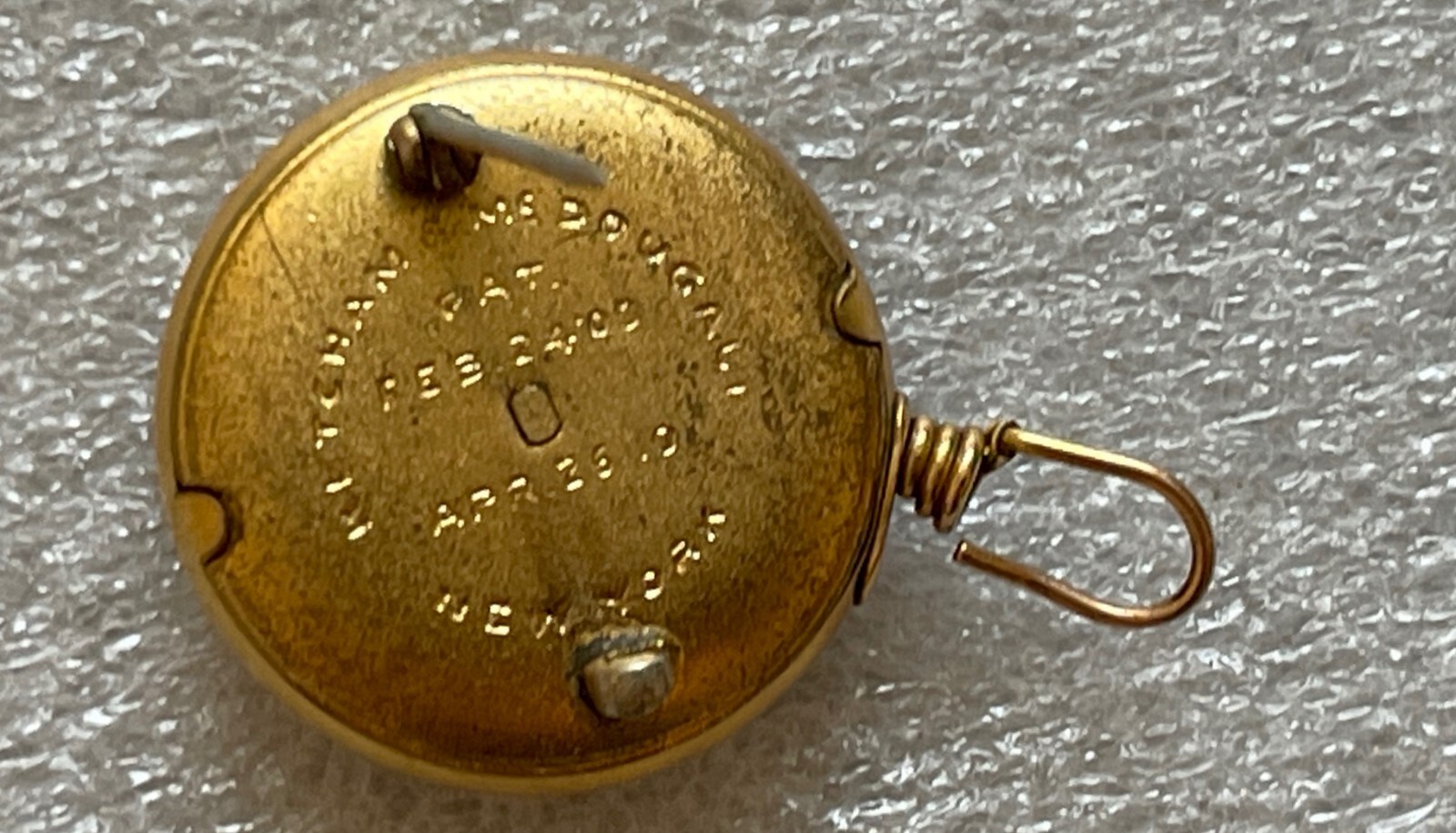 VINTAGE KETCHAM DOUGALL MARKED NEW YORK 4 26 10, GOLD… - Gem