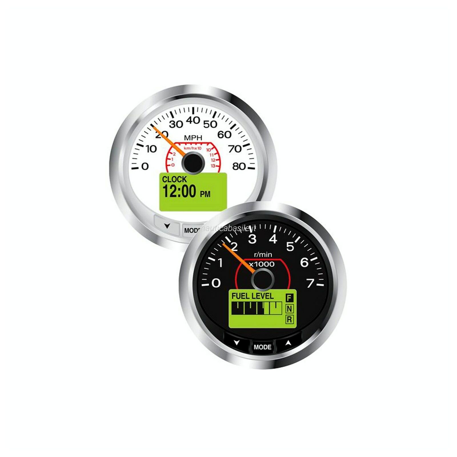 ICON Gauge Pro Series RPM Tachometer White Kit Evinrude Johnson BRP - 1 ...