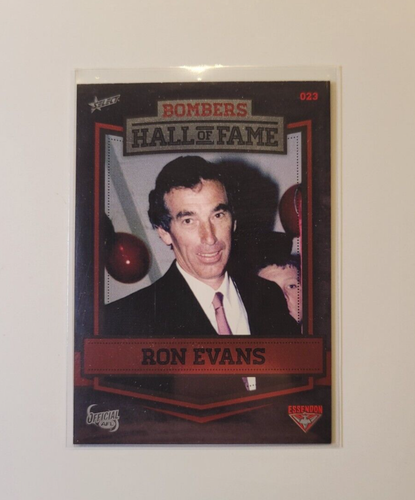 2013 AFL SELECT ESSENDON BOMBERS HALL OF FAME 140 YEARS CARD RON EVANS ...