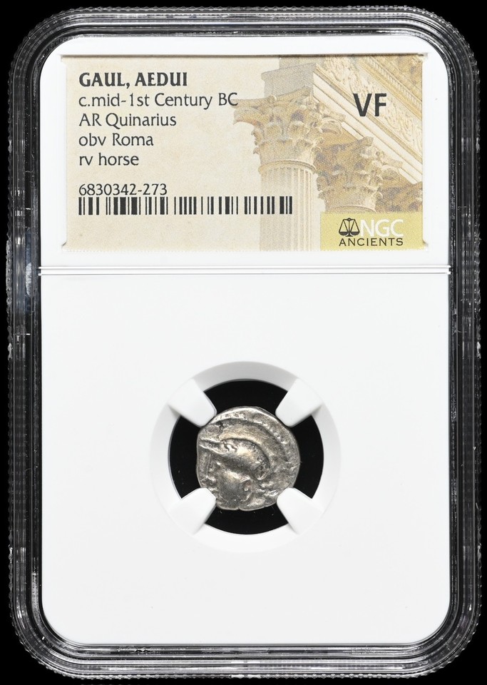 CELTIC GAUL, Aedui. 1st Century BC. Silver Quinarius, Horse, NGC VF | eBay