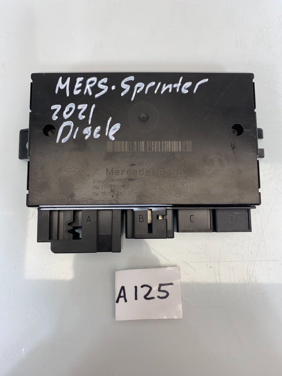 2020-2021 Mercedes-Benz GLE Sprinter Trailer Tow Control Module ...