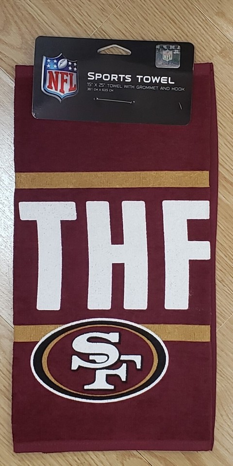 SAN FRANCISCO 49ERS RALLY TOWEL "FAITHFUL" OFFICIALLY LICENSED BRAND ...