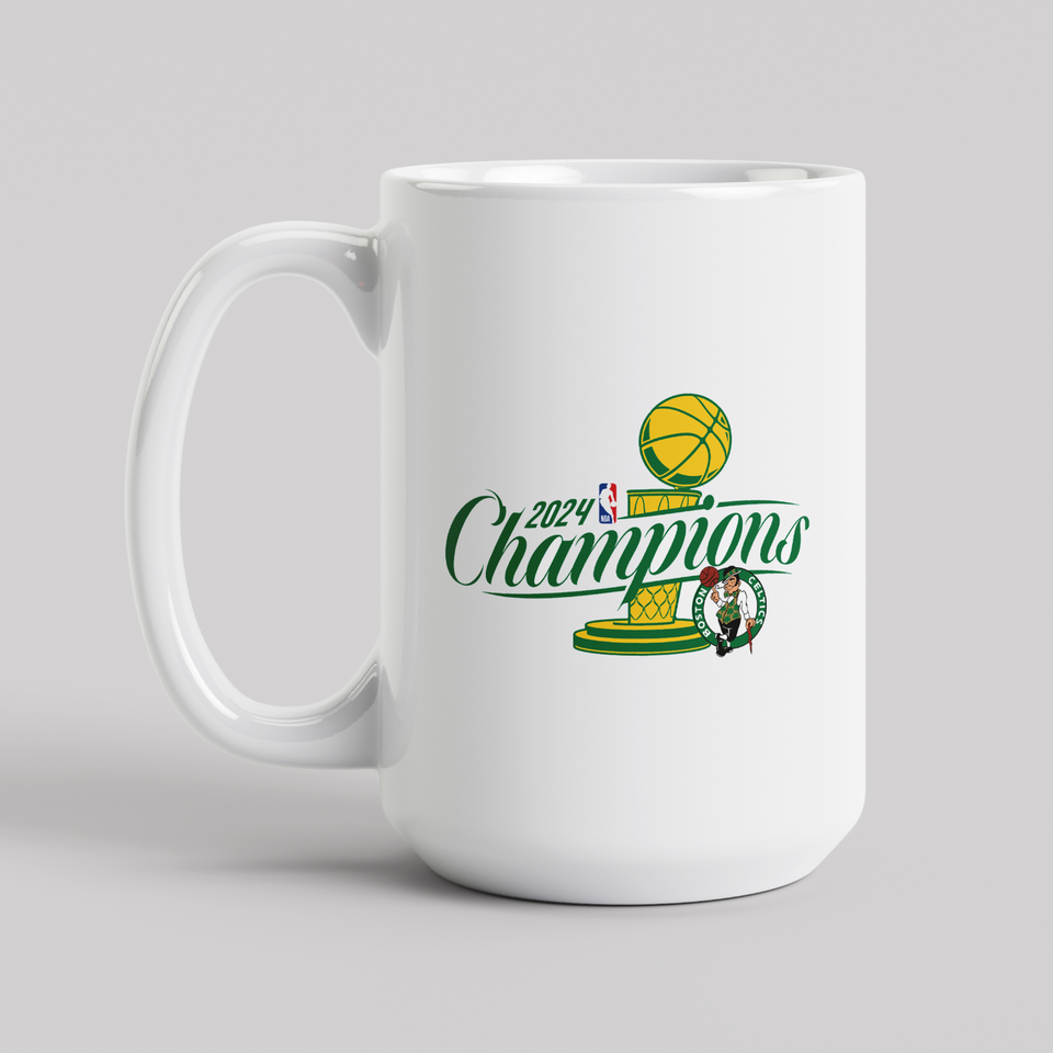 Boston Celtics Mug 2024 Champions, 11 or 15 oz-Coffee-Tea-Champs ...