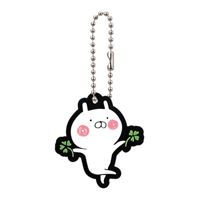 Line Usamaru Yurutto Rabbit Emoji Mascot PVC Keychain Charm ~ Good Luck ...
