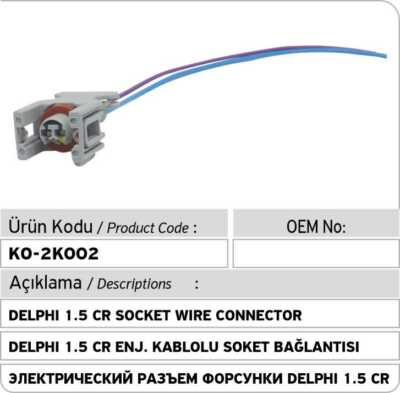 4 pcs X Renault Delphi 1.5 CR Injector Plug 10811963 DJ7026-1.5-21 ...