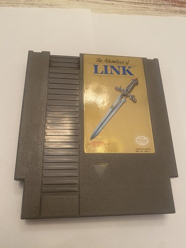 Zelda II: The Adventure of Link (Nintendo NES) Gray Cart Authentic ...