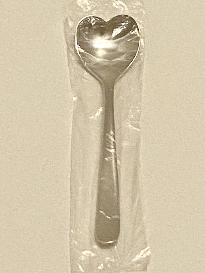 ALESSI For Delta Airlines 5” Heart Shaped Spoon (1) GREAT FOR VALENTINE ...