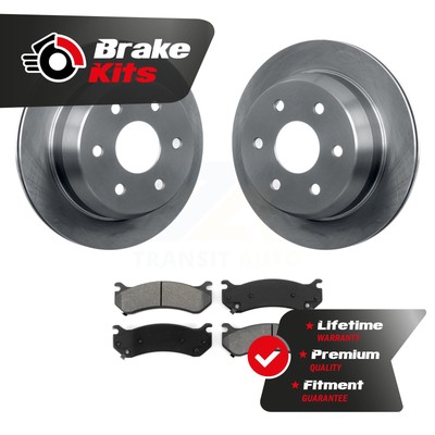Rear Brake Rotor Semi-Metallic Pad Kit For 2003-2003 Chevrolet ...