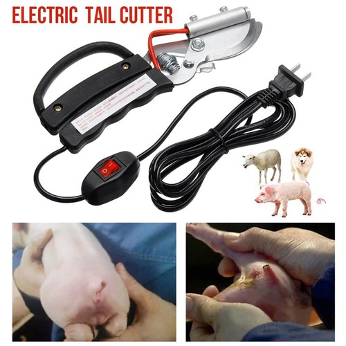 Sheep Pig Dog Puppy Tail Cutting Tool Electric LiveStock Tail Docker ...