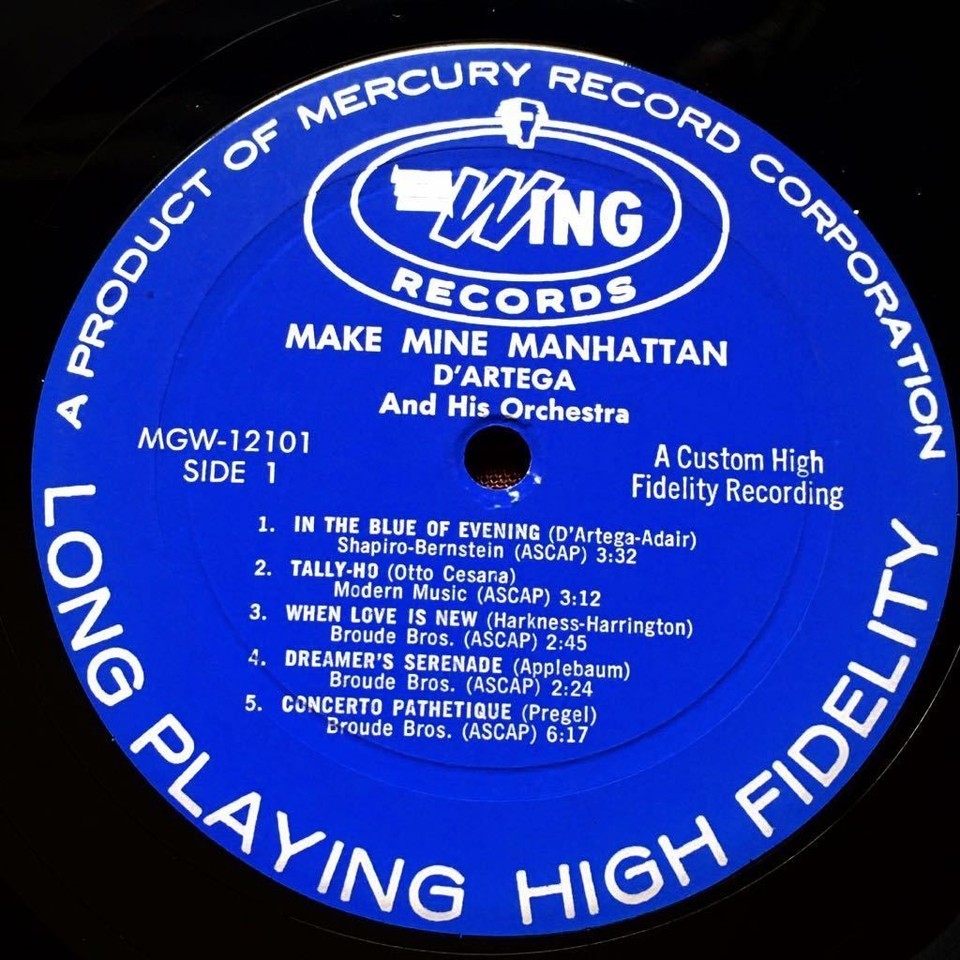 D'Artega Orchestra/Lounge & Suburber/In the Blue of the Evening ...