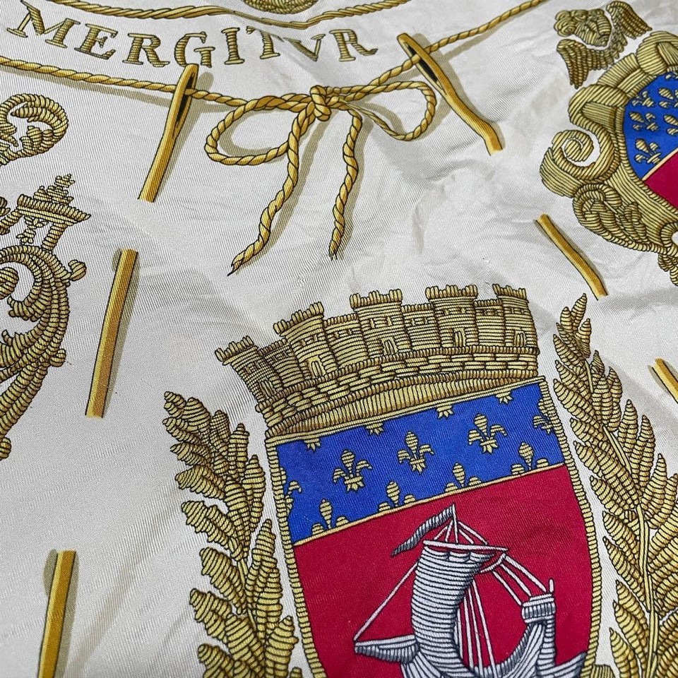 Hermes Carre 90 Silk Scarf Yellow Multi Color Authentic Luxury ...