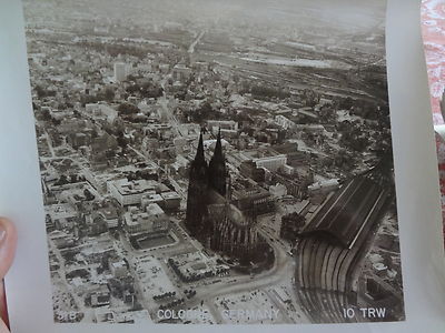 1946? Post WWII Aerial Photo ORIGINAL Cologne Germany 31B | eBay