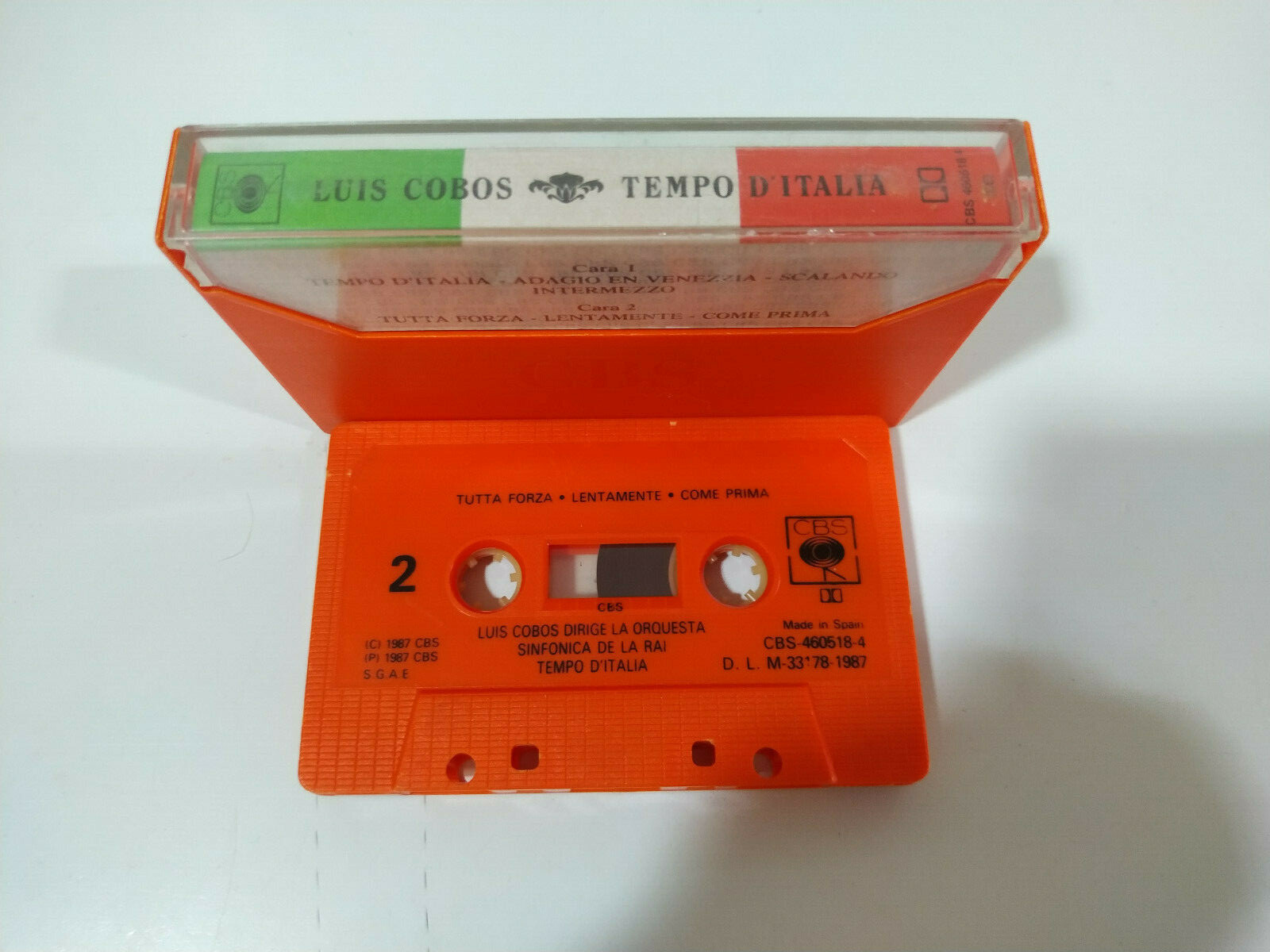 Luis Cobos Tempo D´Italia CBS 1987 - Cinta Tape Cassette - 2T | eBay