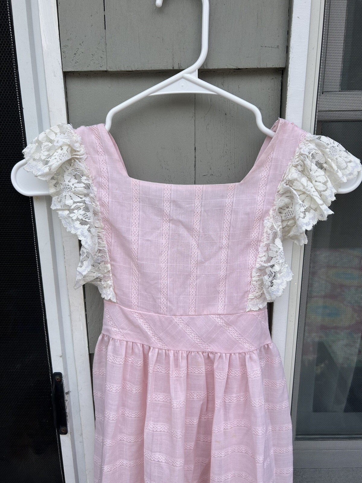 Cinderella Vintage Girls Cottage Core Prairie Pink La… - Gem