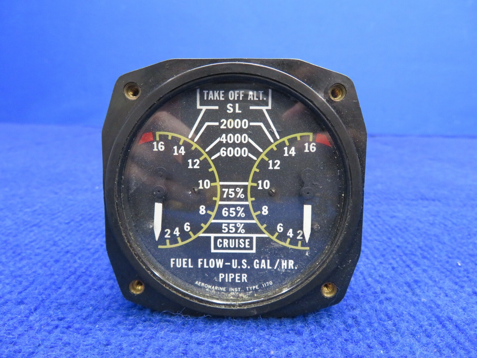 Aeromarine 1170 Piper Dual Fuel Flow Gauge CORE (0422-22) | eBay