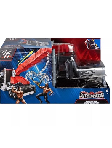 WWE Wrekkin' Rampage Rig Vehicle Breakaway Truck Wrekkin Ball Action ...