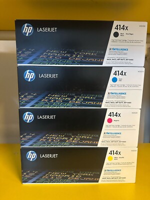 HP 414X Genuine Toner Set W2020X W2021X W2022X W2023X 4 Colour Sealed ...