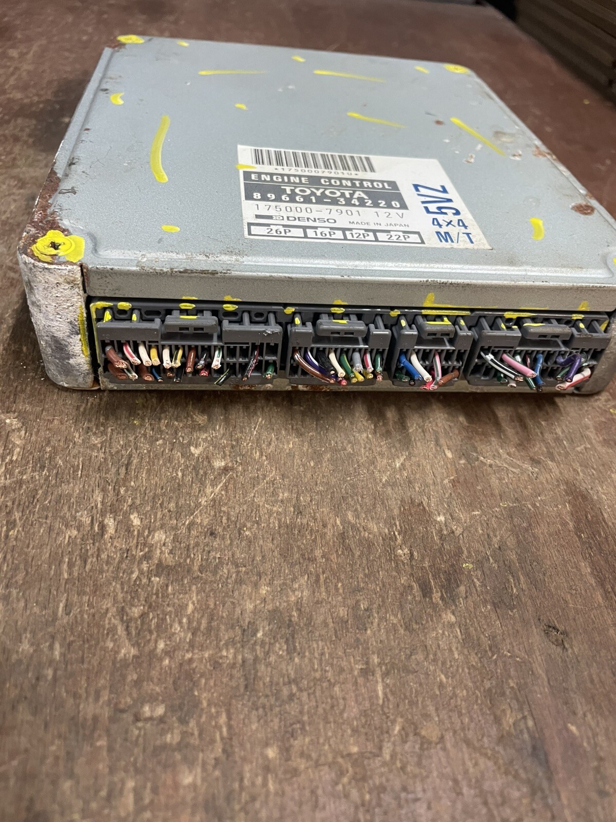 89661-34220 5VZ TOYOTA T100 ECM ECU PCM PCU COMPUTER ENGINE CONTROL ...