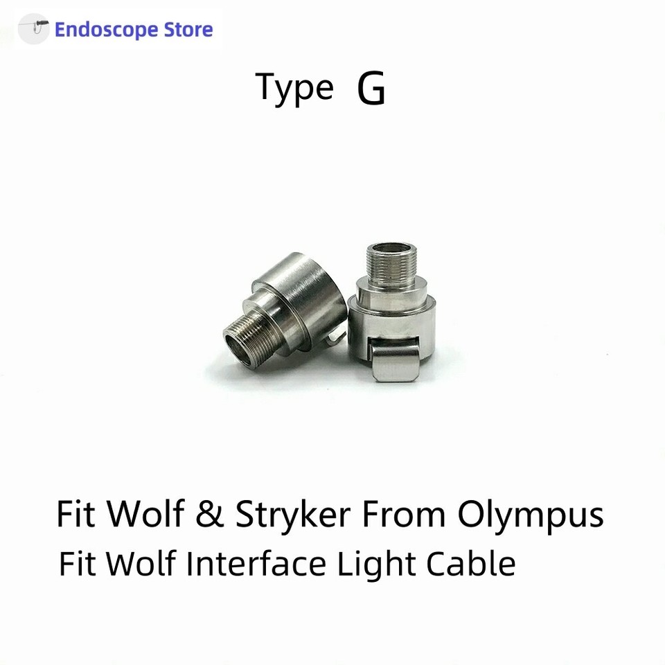 Endoscope Light Source Optical Fiber Cable Interface Adapter Convert ...