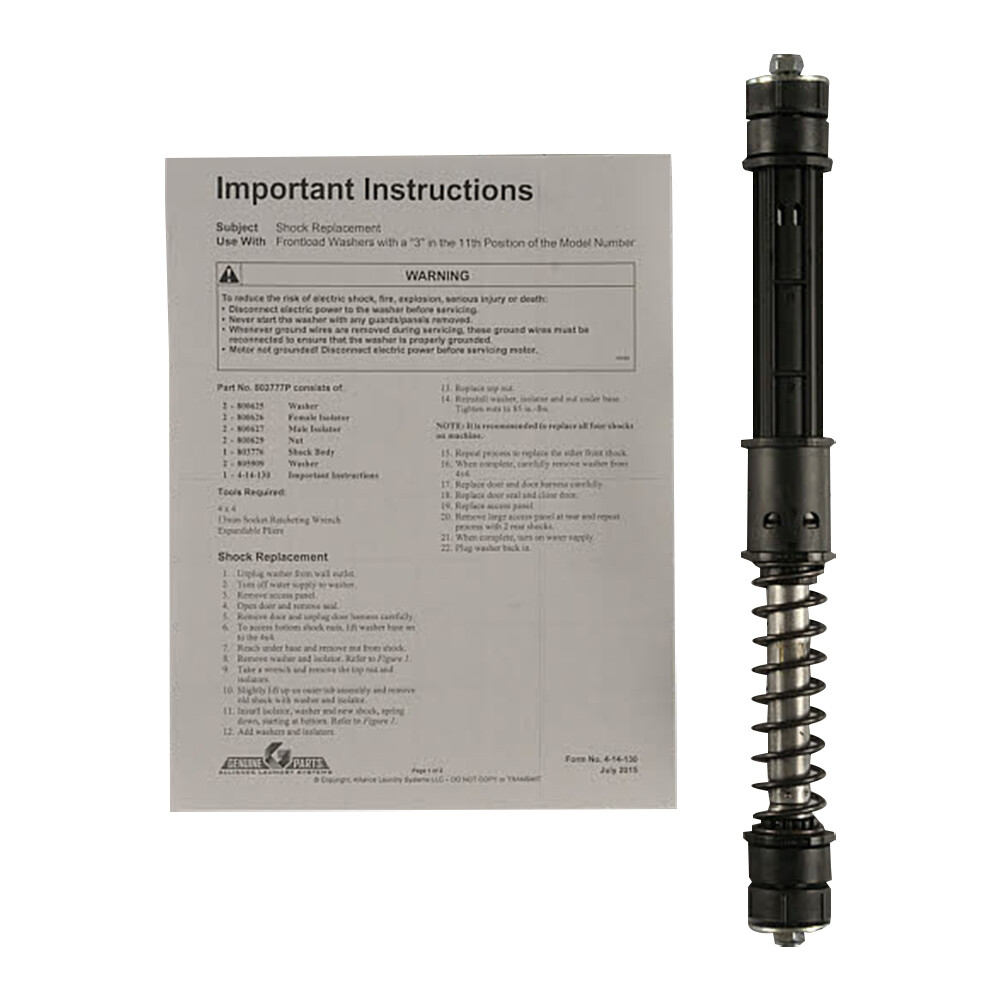 Genuine Speed Queen 803777P Dryer Kit Shock Assy | eBay