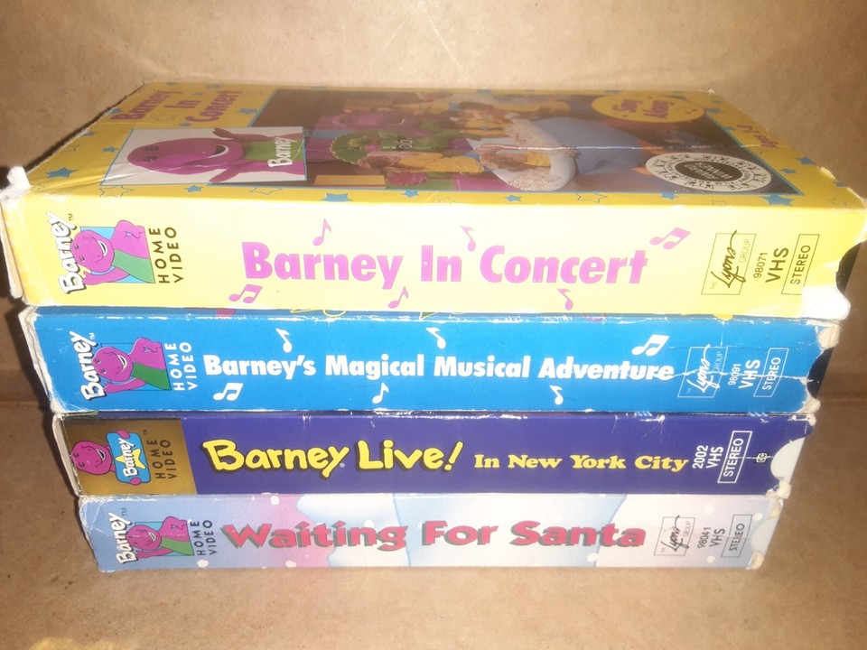 Barney Home Video VHS Lot Of Four Tapes | eBay