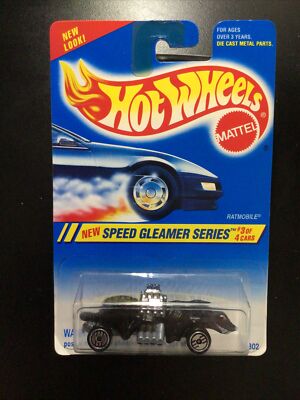 VINTAGE HOT WHEELS 1994 RATMOBILE #315 SPEED GLEAMER SERIES 3/4 BLUE ...
