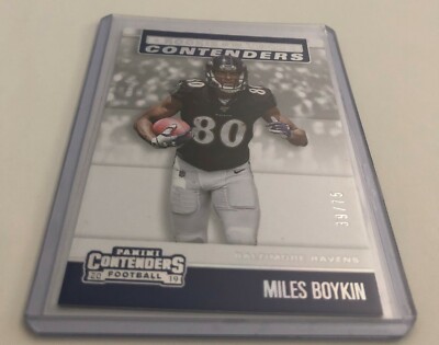 2019 Contenders Football Miles Boykin Baltimore Ravens ROY Contenders ...