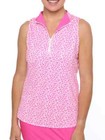 Belyn Key Panther Reversible sleeveless 1/4 Zip Ladies XXS medium Pink ...