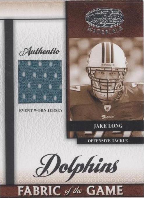 2008 Leaf Certified Materials Jake Long #RFOG-4 for sale | eBay
