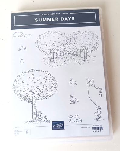 Stampin Up Summer Days Trees Dog Cat Tree Stamp Set New in Package | eBay