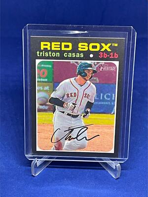 TRISTON CASAS 2020 TOPPS HERITAGE REVERSE FLIP STOCK SSP /5 SHORT PRINT ...