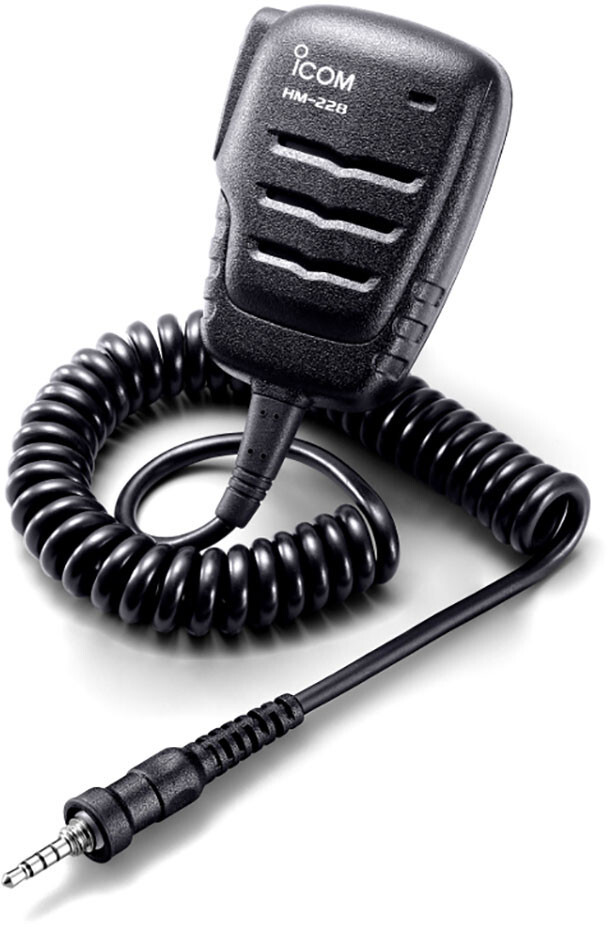 Icom HM228 Compact IPX7 Waterproof Speaker Microphone f/ M93D | eBay