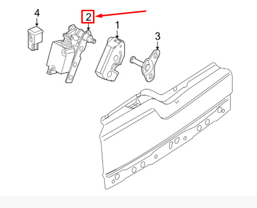 Land Rover Tailgate Actuator Lower Latch Lr3 RH OEM FUG500120 for sale ...